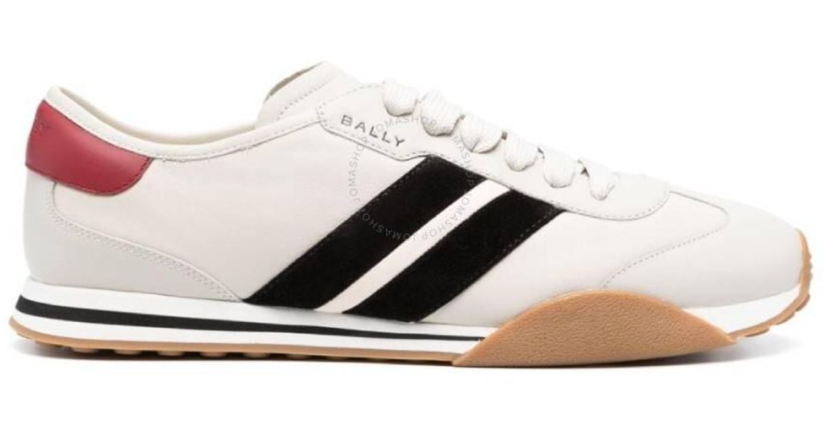 Bally Sussex Side-Stripe Leather Sneakers, Brand Size 42 Us Size 9 for ...