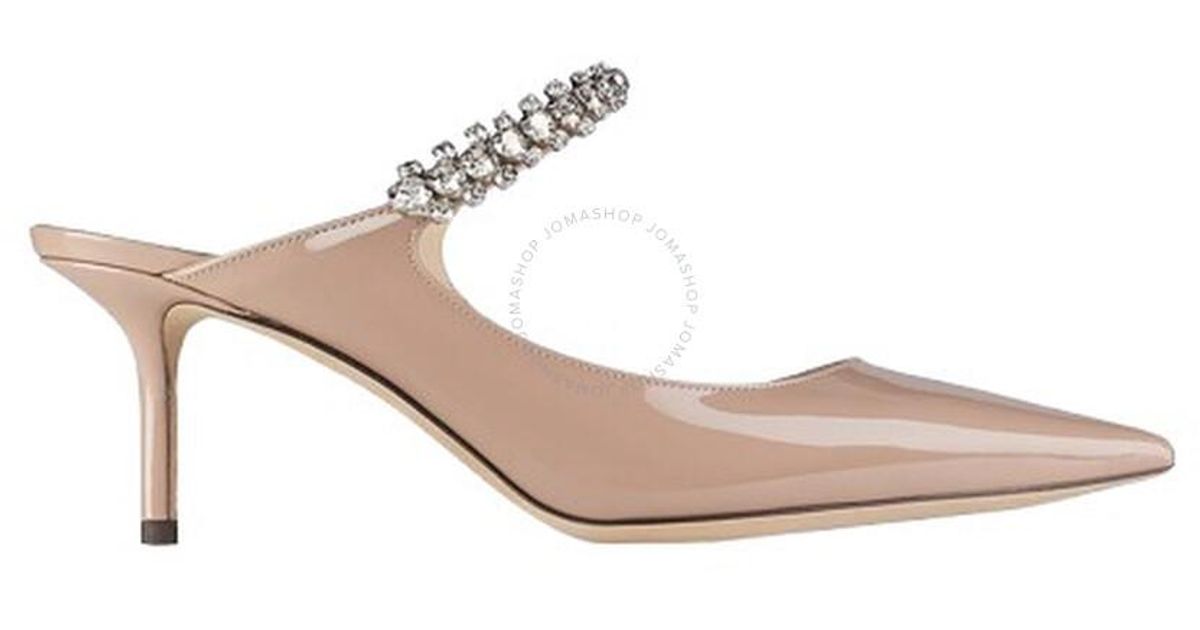 Jimmy Choo Bing 65 Patent Leather Mules, Brand Size 38 Us in Pink | Lyst