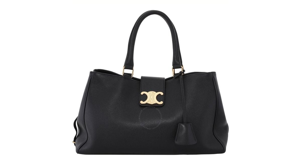 Celine Medium Appoline Trio Bag in Black | Lyst