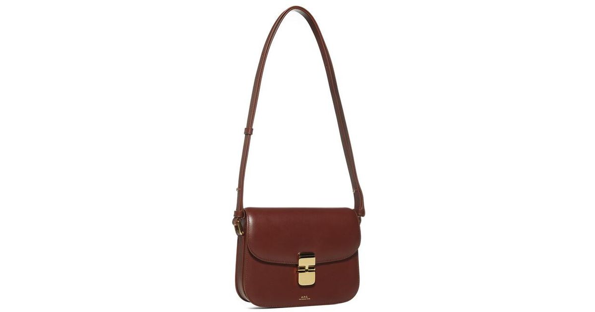A.P.C. Grace Shoulder Bag in Brown | Lyst UK