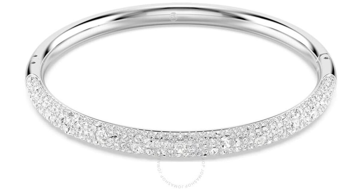 Swarovski Meteora Bangle Rhodium Shiny Crystal in Metallic | Lyst