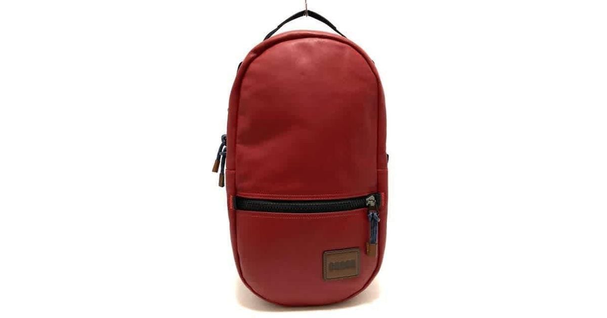 COACH Pacer Backpack With Patch in Red for Men | Lyst