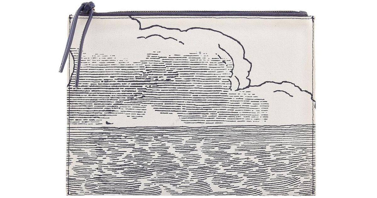 Inoui Edition Cloud Sky Zip Pouch in White | Lyst UK