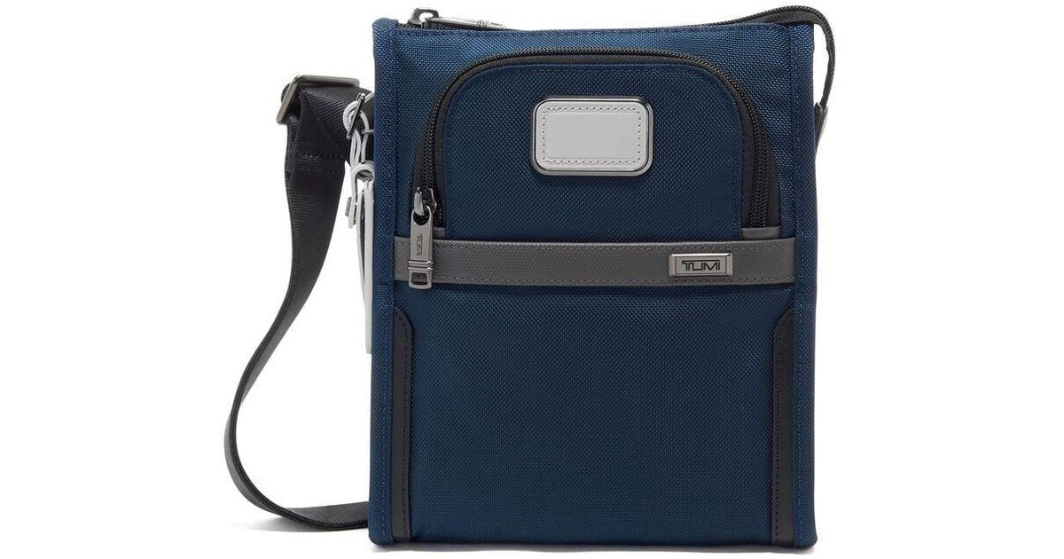 Tumi Small Alpha Pocket Bag in Blue for Men | Lyst