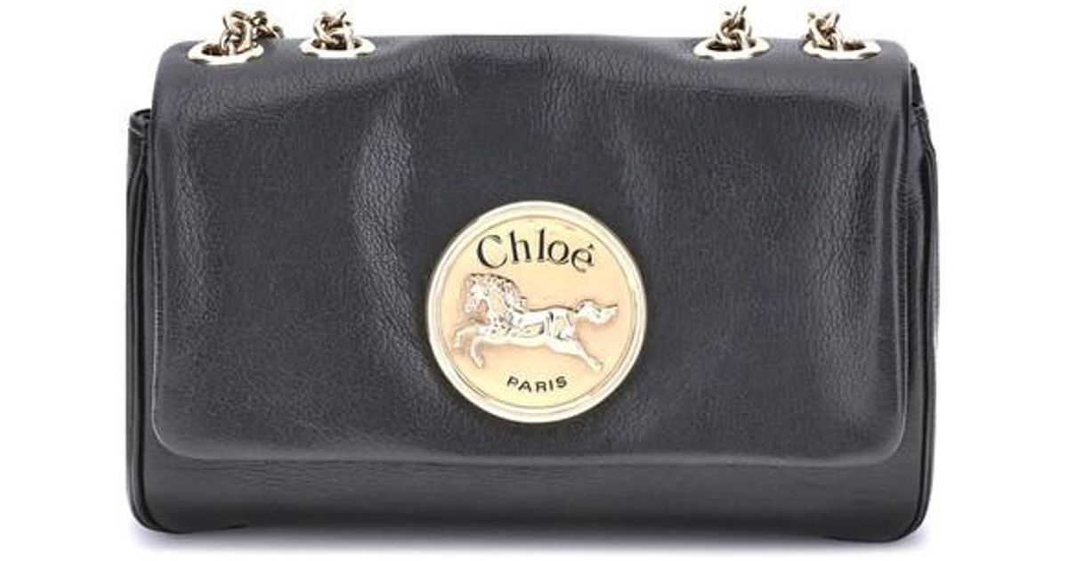 Chloé Chlo Heritage Shoulder Bag in Black | Lyst UK