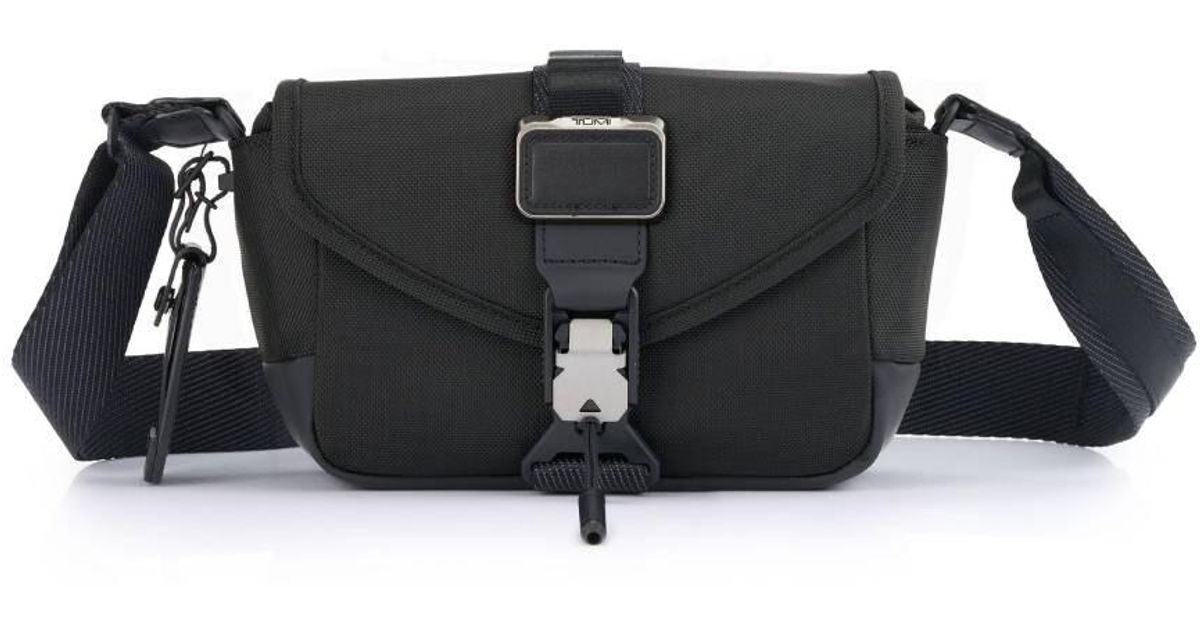 Tumi Alpha Bravo Compass Flap Crossbody in Black for Men | Lyst