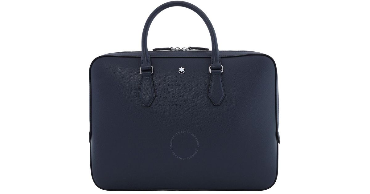 Montblanc Ink Sartorial Thin Leather Document Case in Blue for Men | Lyst