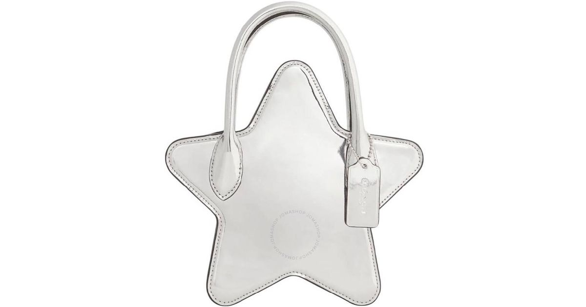 COACH Leather Star Bag in White | Lyst