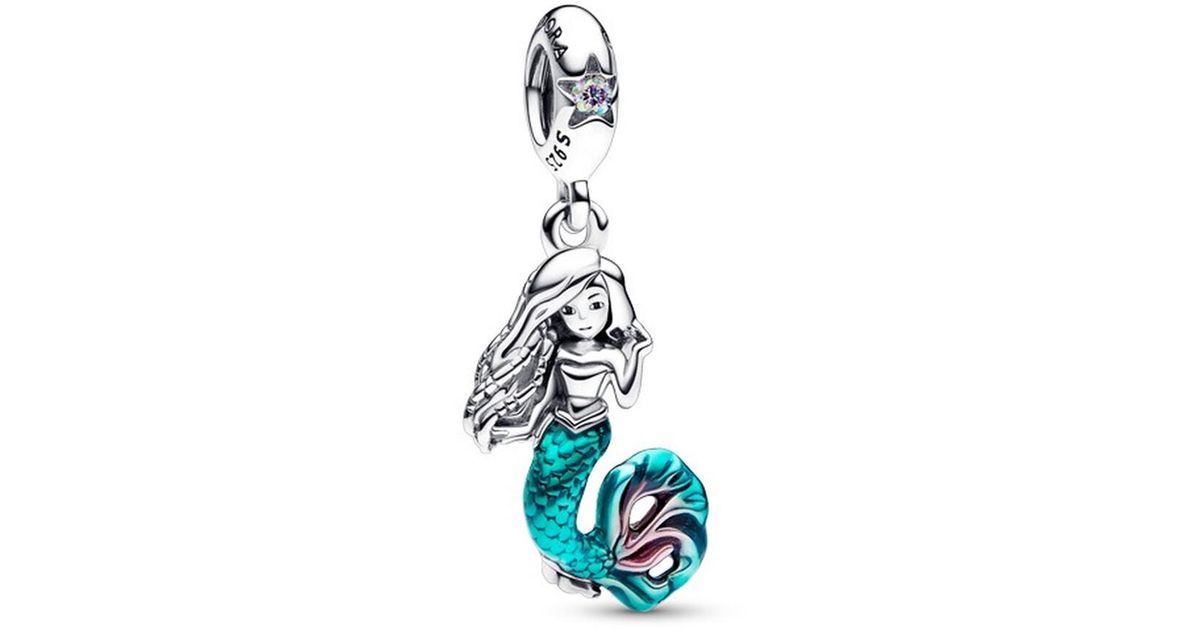 PANDORA Ladies Disney The Little Mermaid Ariel Dangle Charm in Blue ...