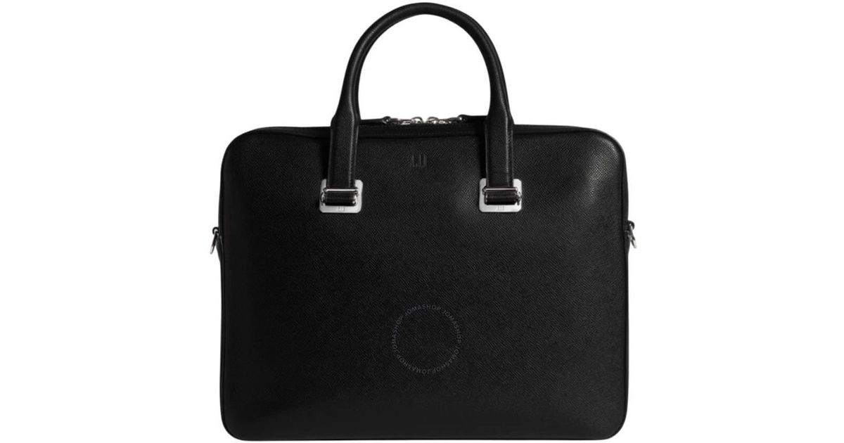 dunhill Cadogan Slim Single Document Case in Black for Men | Lyst