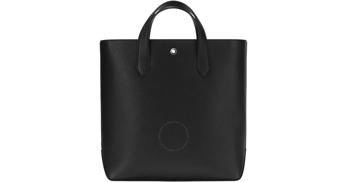 Montblanc Sartorial Leather Tote Bag in Black | Lyst