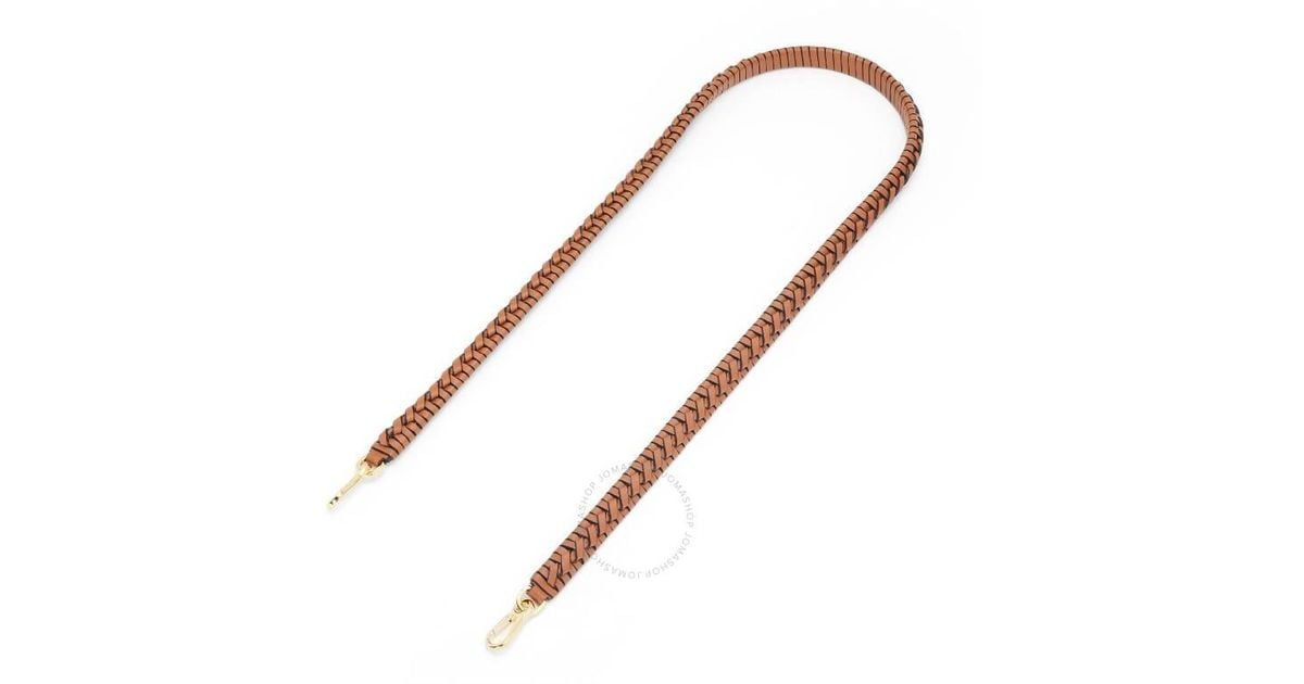 Loewe Engraved Logo Spiral Woven Strap in Brown | Lyst UK