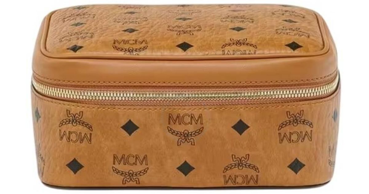 MCM Visetos Ottomar Travel Case in Brown | Lyst
