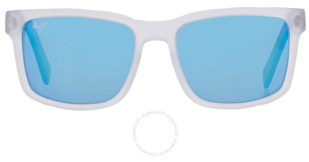 Maui Jim Stone Shack Blue Hawaii Rectangular Sunglasses B862-05 55 | Lyst