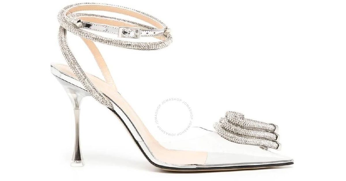 Mach & Mach Triple Heart Embellished 110 Pumps in Metallic | Lyst