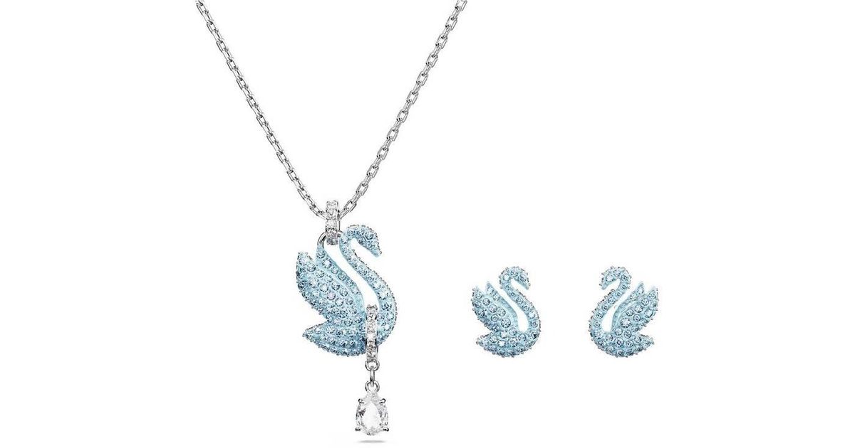 Swarovski Iconic Swan Set in Blue | Lyst UK