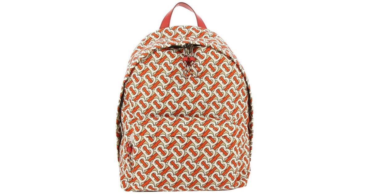 Burberry Monogram Print Nylon Backpack | semashow.com