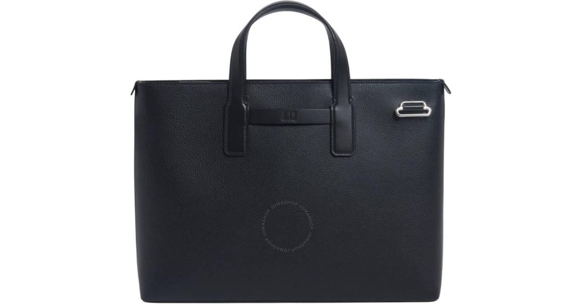 dunhill 1893 Harness Leather Slim Document Case in Black for Men | Lyst