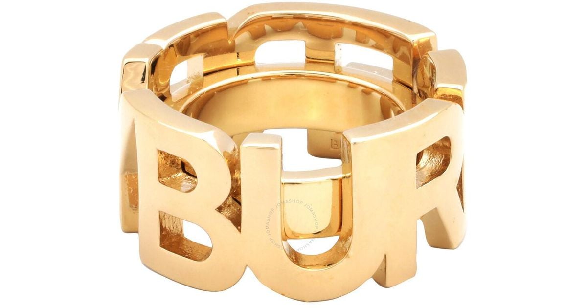Burberry Light Gold Scarf Ring in Metallic | Lyst