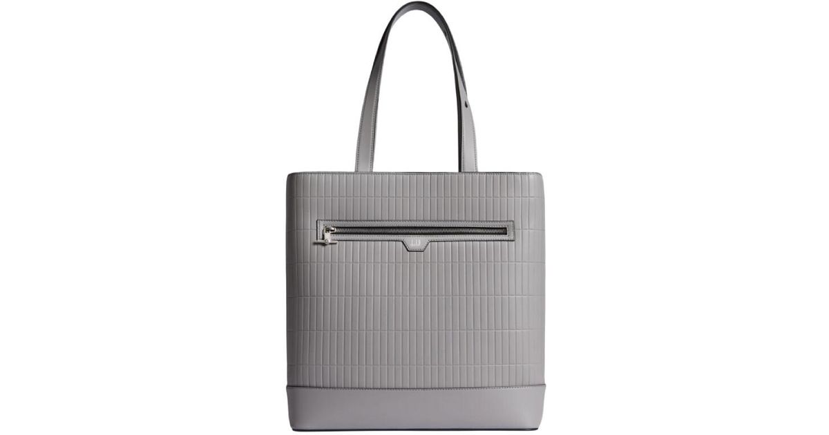 dunhill T-Bar Zip Rollagas Tote in Gray for Men | Lyst