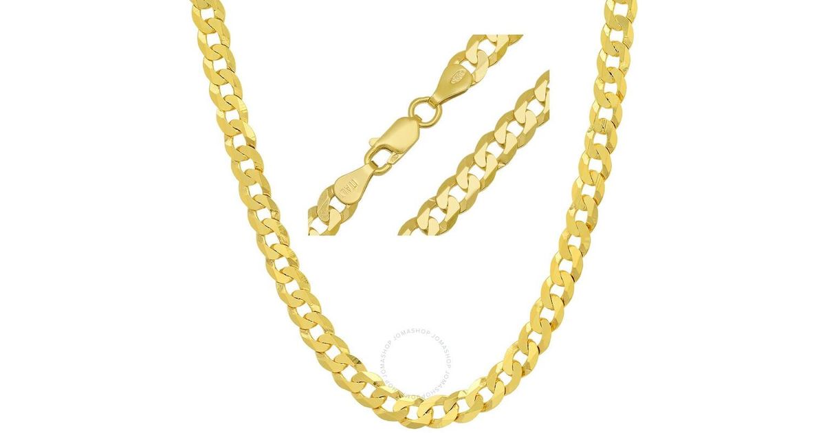 Kylie Harper Thick/heavy Italian 14k Gold Over Silver Miami Cuban Curb ...