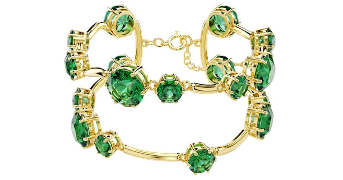 Swarovski Constella Crystal Bracelet in Green | Lyst