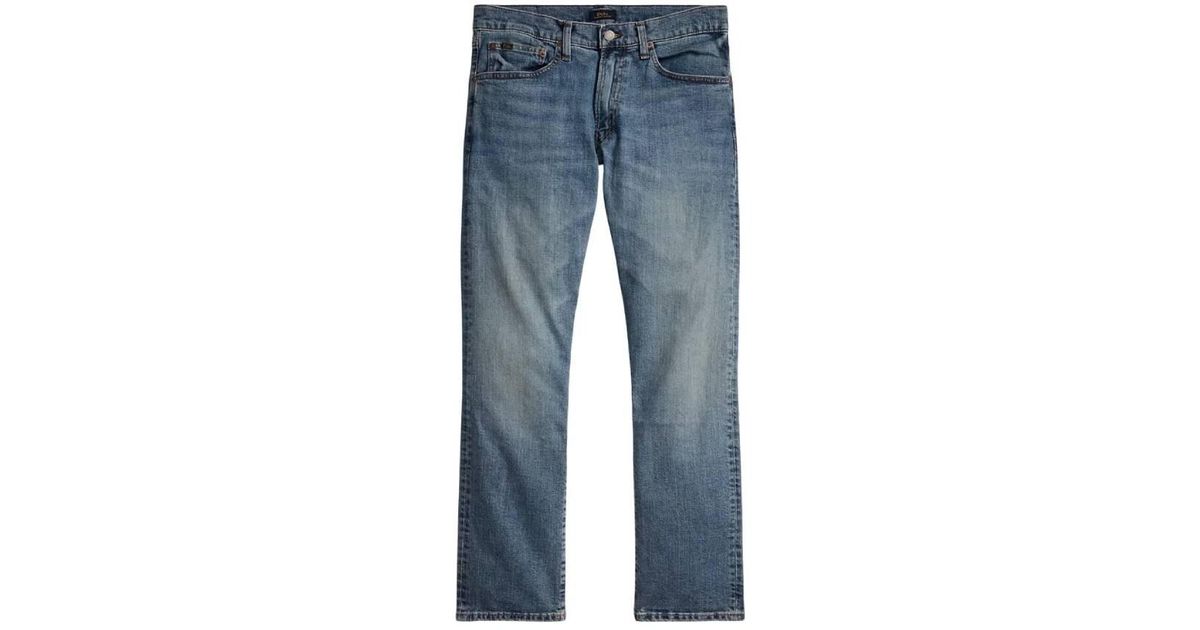 Polo Ralph Lauren Varick Stretch Denim Jeans in Blue for Men | Lyst UK