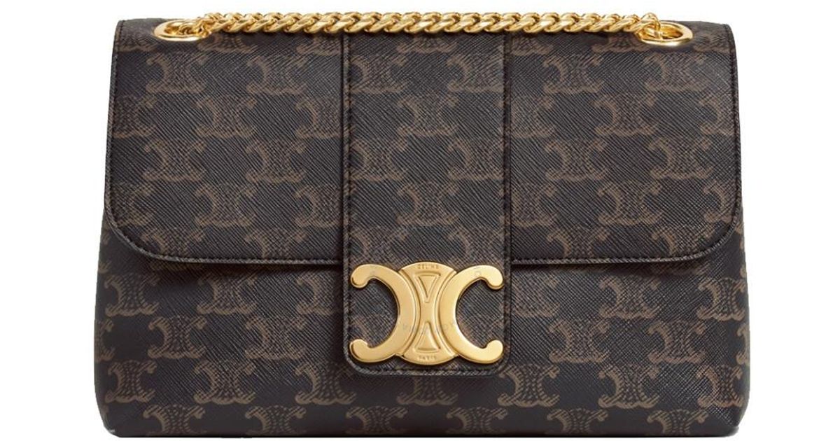 Celine Medium Victoire Bag in Black | Lyst