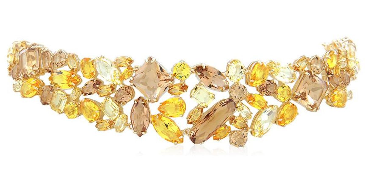 Swarovski Gema Mixed Cuts Crystal Choker in Metallic | Lyst