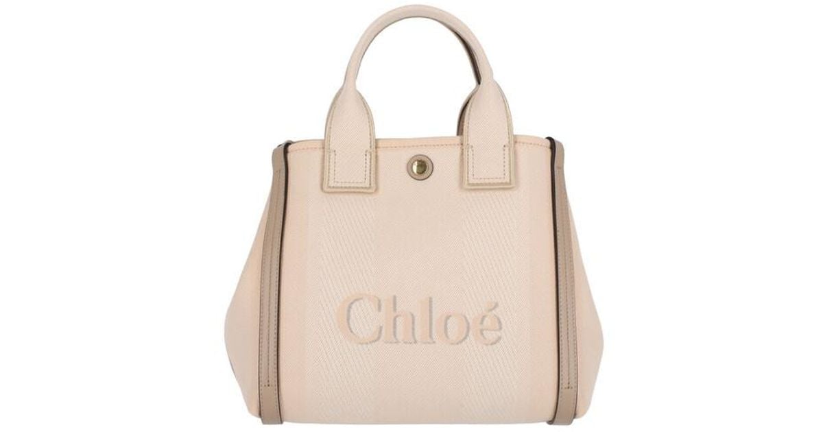 Chloé Chlo Small Tote Bag Carry in Natural | Lyst UK