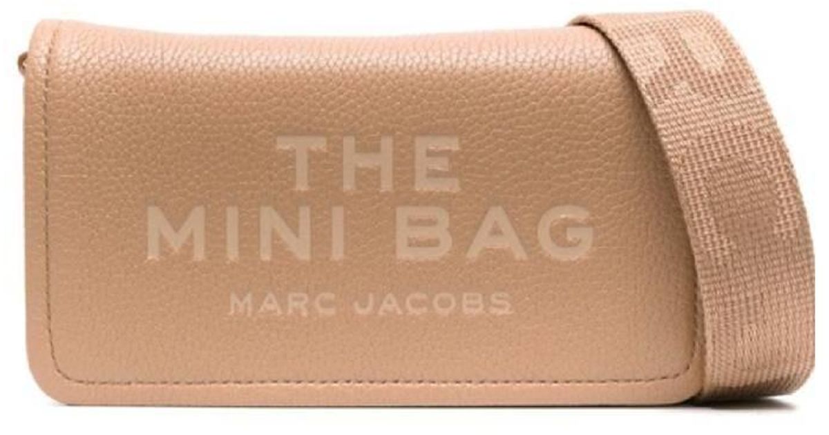 Marc Jacobs The Leather Mini Bag in Natural | Lyst