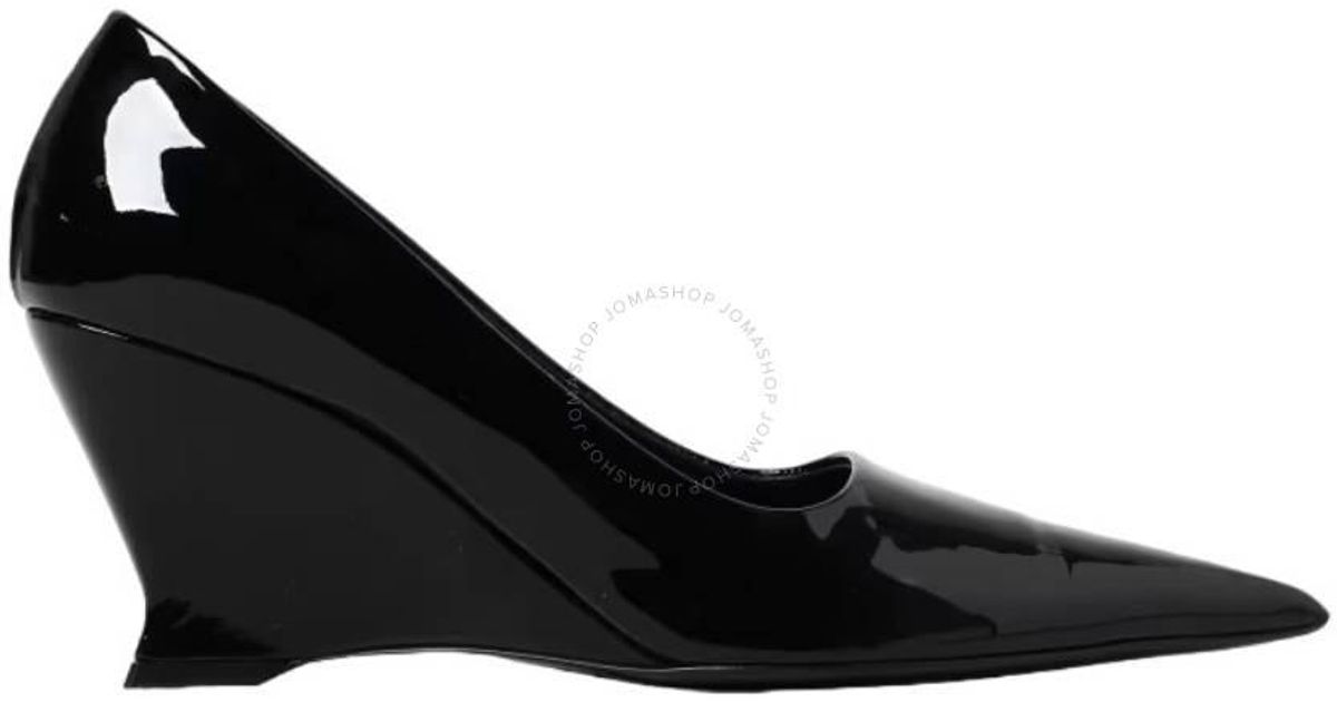 Ferragamo Ferragamo Ladies Viola Wedge-Heeled Pumps in Black | Lyst