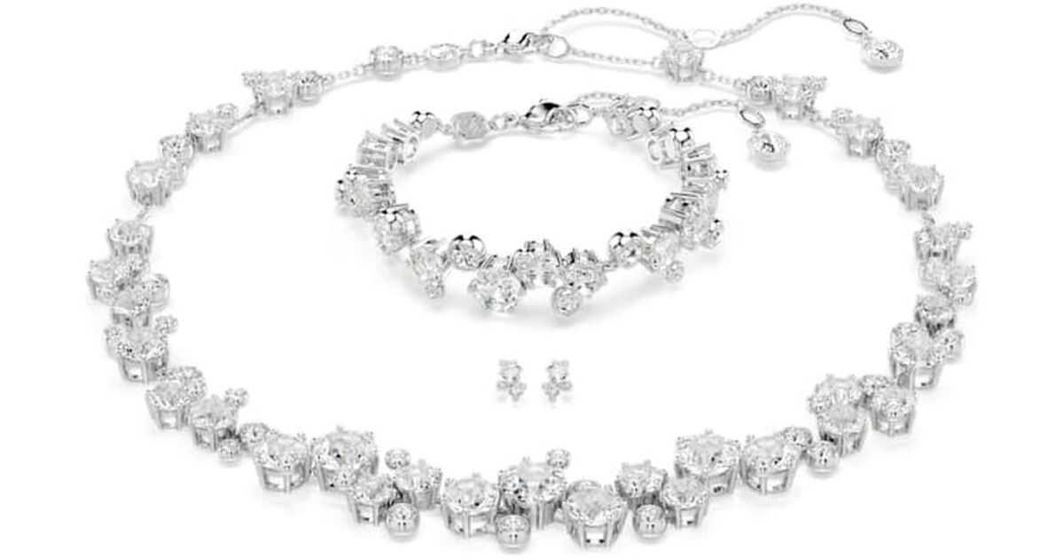 Swarovski Constella Rhodium Plated Crystal Set in Metallic | Lyst