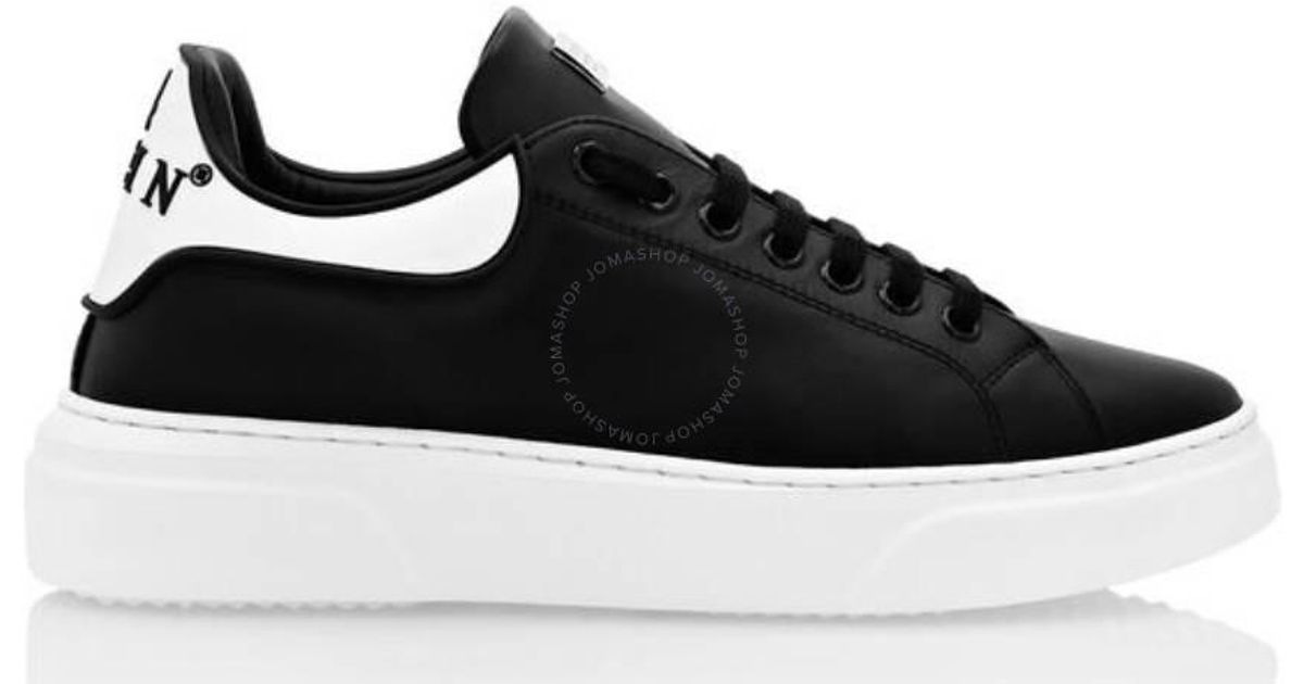 Philipp Plein Big Bang Leather Runner Sneakers in Black | Lyst
