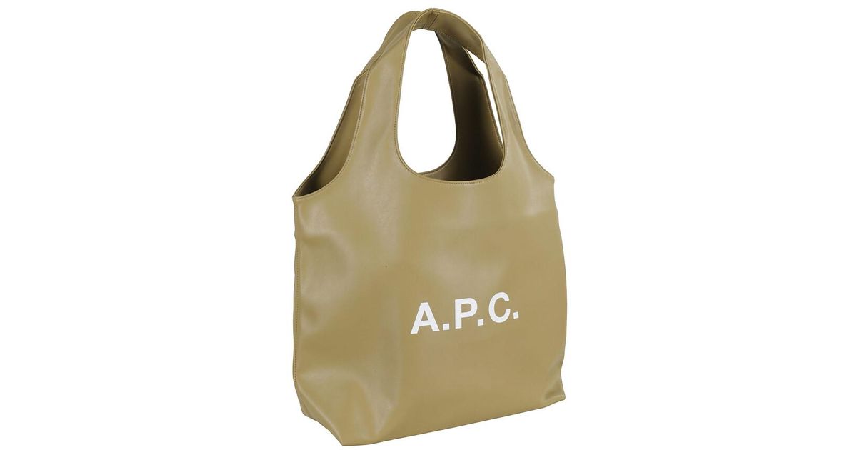 A.P.C. Ninon Tote Bag in Green | Lyst UK