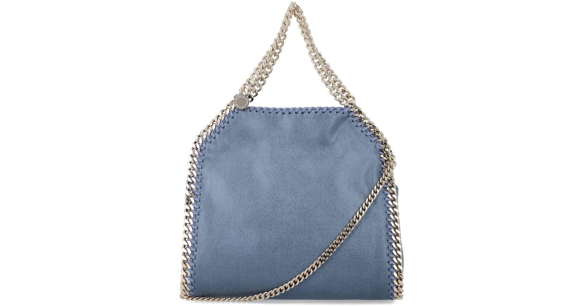 Stella McCartney Mini Falabella Tote in Blue | Lyst UK