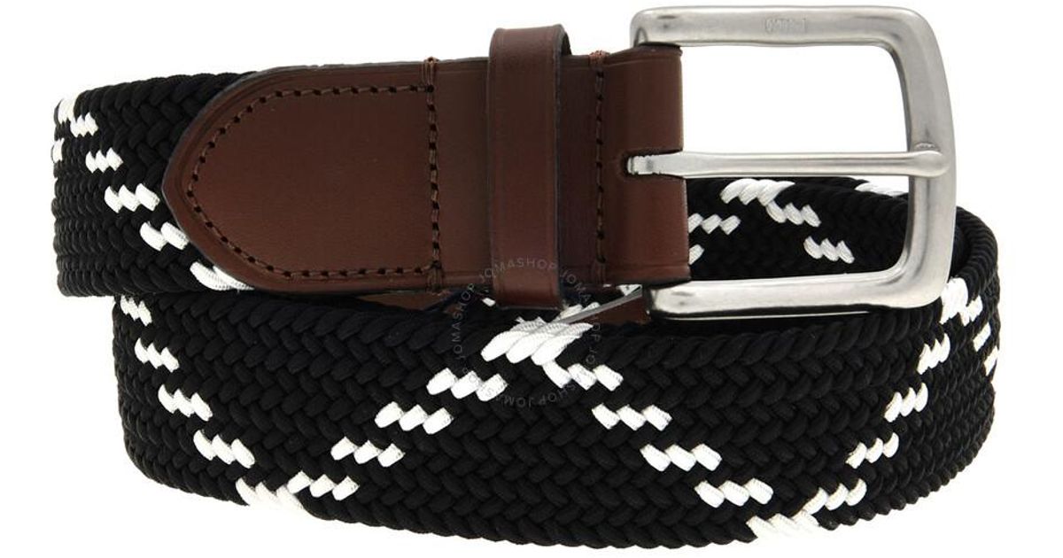 Polo Ralph Lauren Braided Engraved Logo Belt in Brown for Men | Lyst Canada