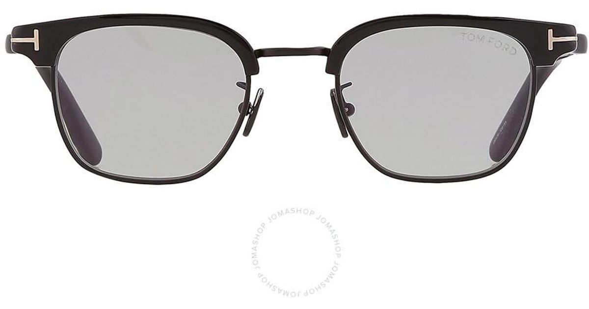 Tom Ford Smoke Square Sunglasses Ft1119-d 01a 47 in Brown for Men | Lyst UK