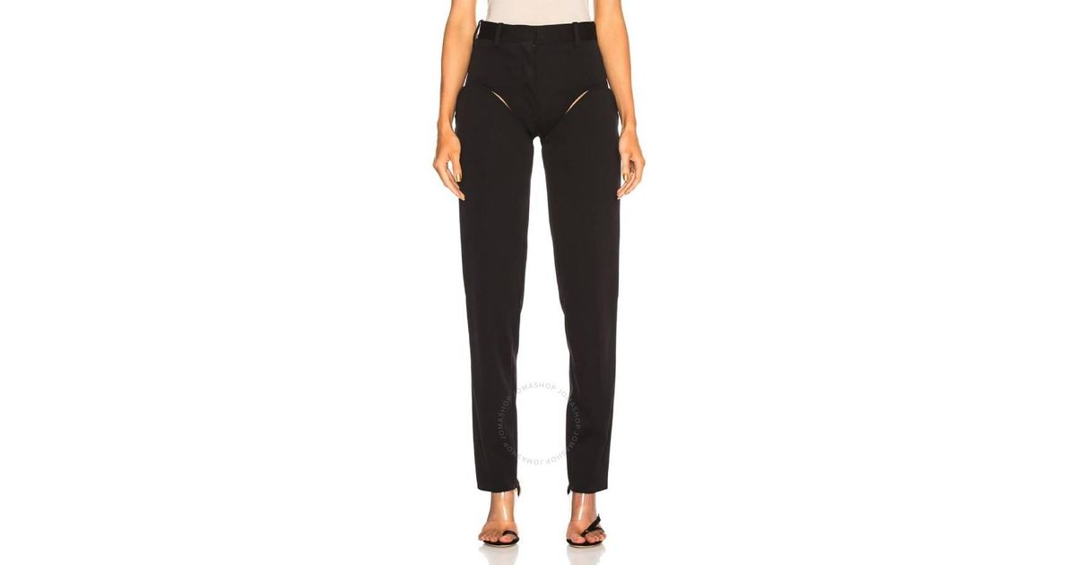 Y. Project Classic Front Cut Tailored Pants in Black | Lyst