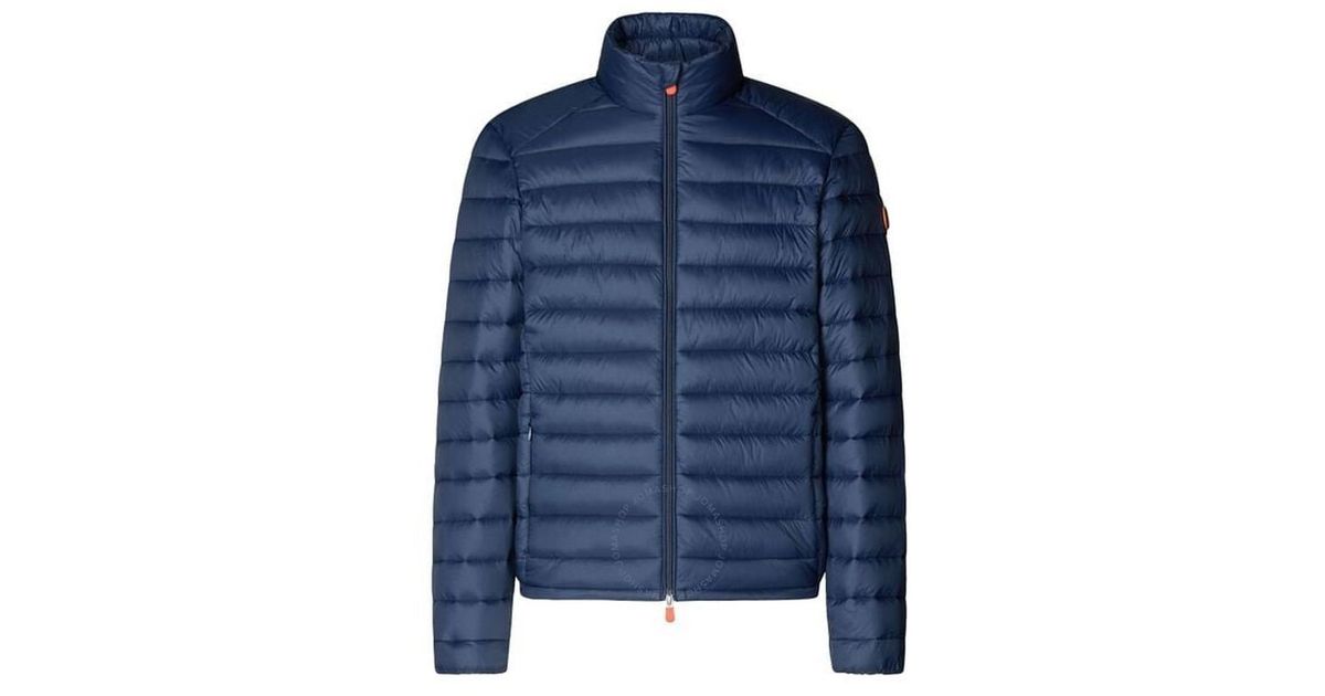 Save The Duck Alexander Animal Free Puffer Jacket in Blue for Men | Lyst