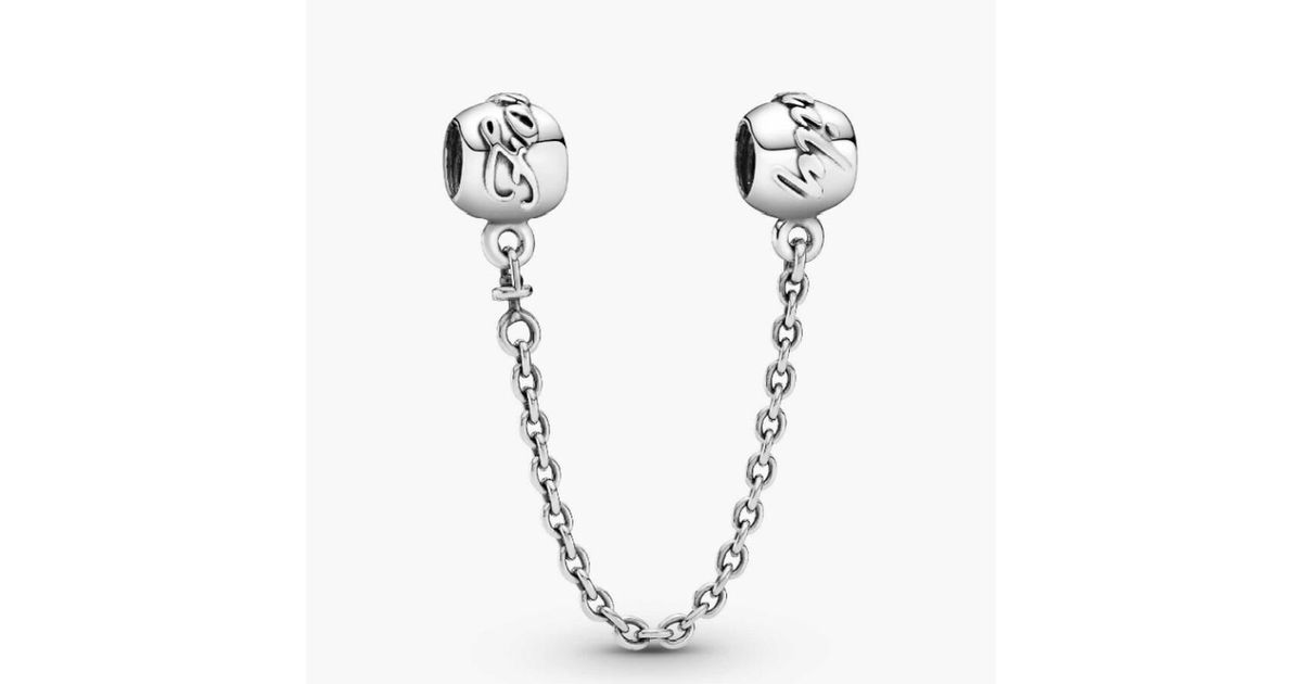 PANDORA Family Forever Safety Chain in Metallic | Lyst