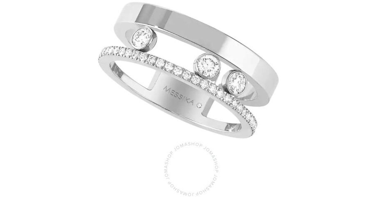 Messika Move Romane 18K Diamond Ring in Metallic | Lyst