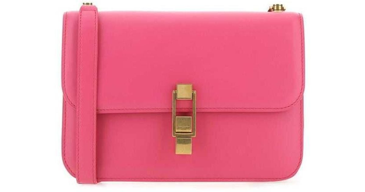 Saint Laurent Fuchsia Leather Le Carr Shoulder Bag 5604 Borse A Mano in ...