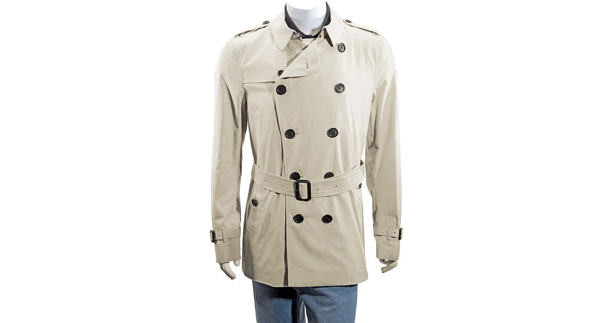 Burberry Heritage Stone Kensinton Short Trench, Brand Size 48 (Us in ...