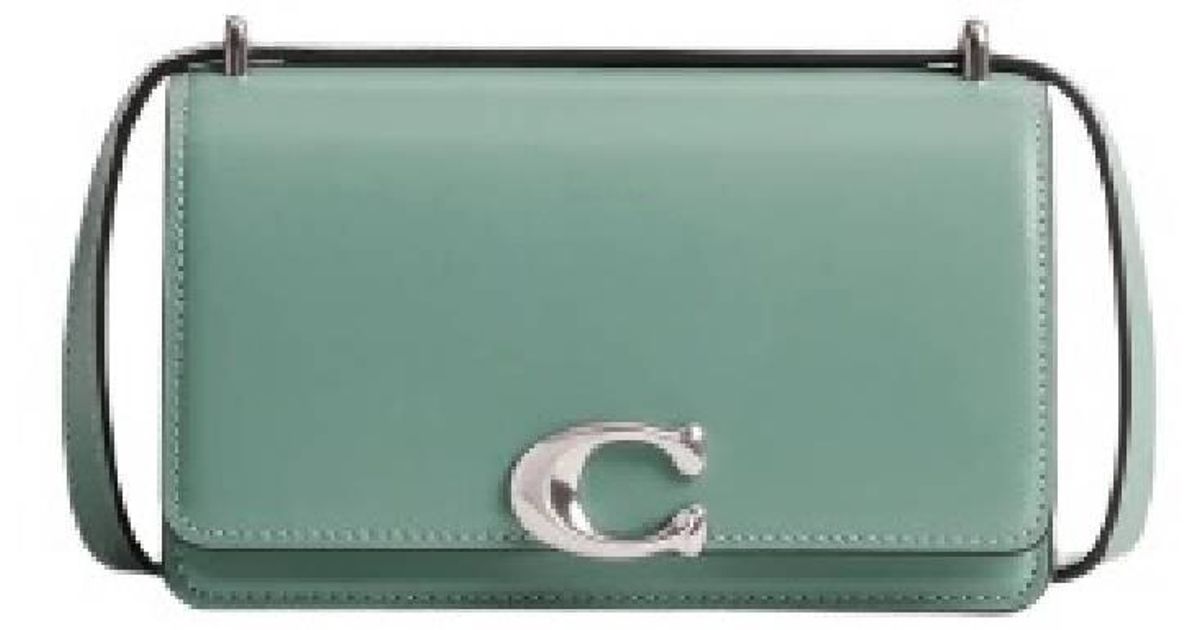 COACH Bandit Leather Crossbody Bag in Green | Lyst