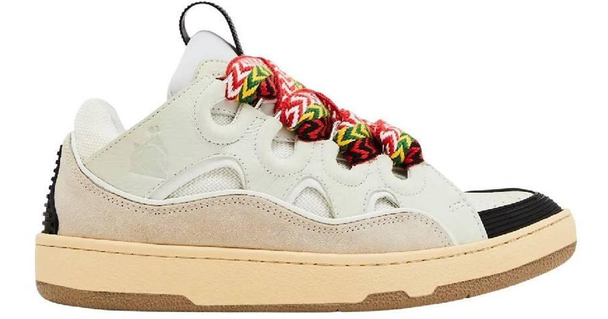 Lanvin Curb Sneakers, Brand Size 35 Us in White | Lyst UK