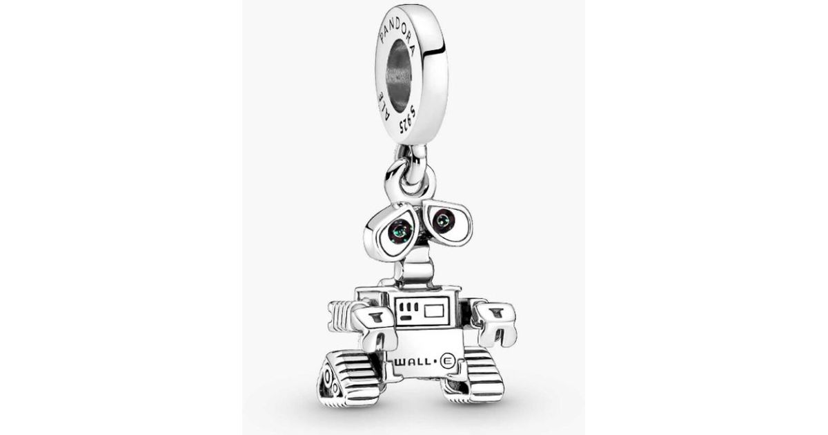 PANDORA Disney Pixar Wall-E Sterling Dangle in White | Lyst