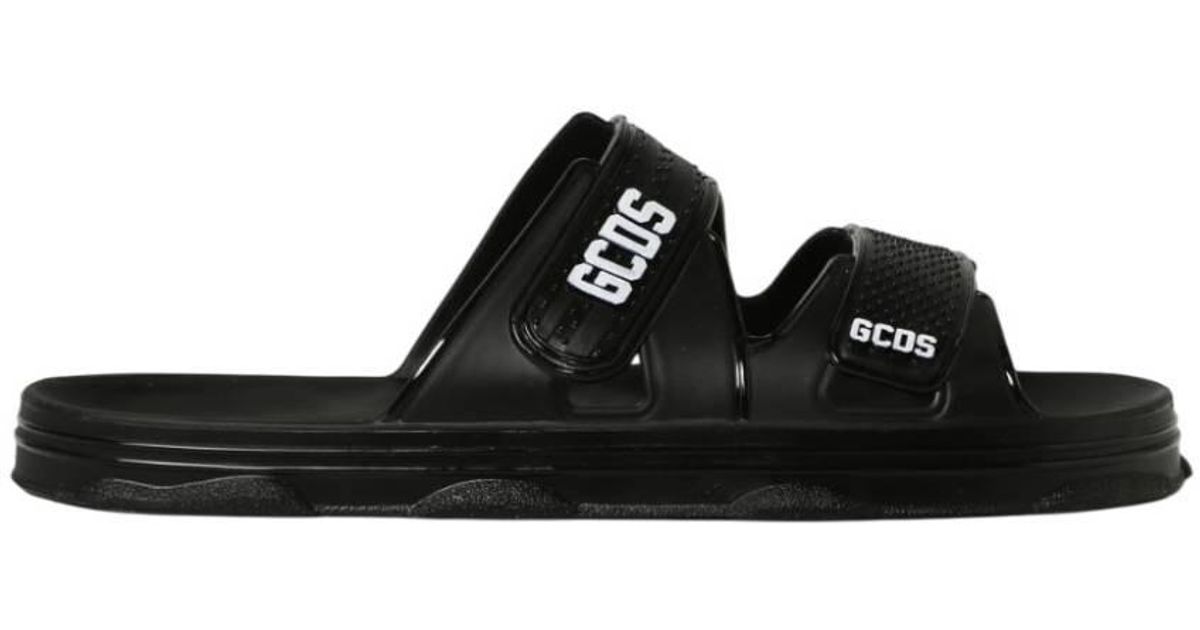 Gcds Logo Rubber Slides, Brand Size 40 Us in Black for Men | Lyst UK