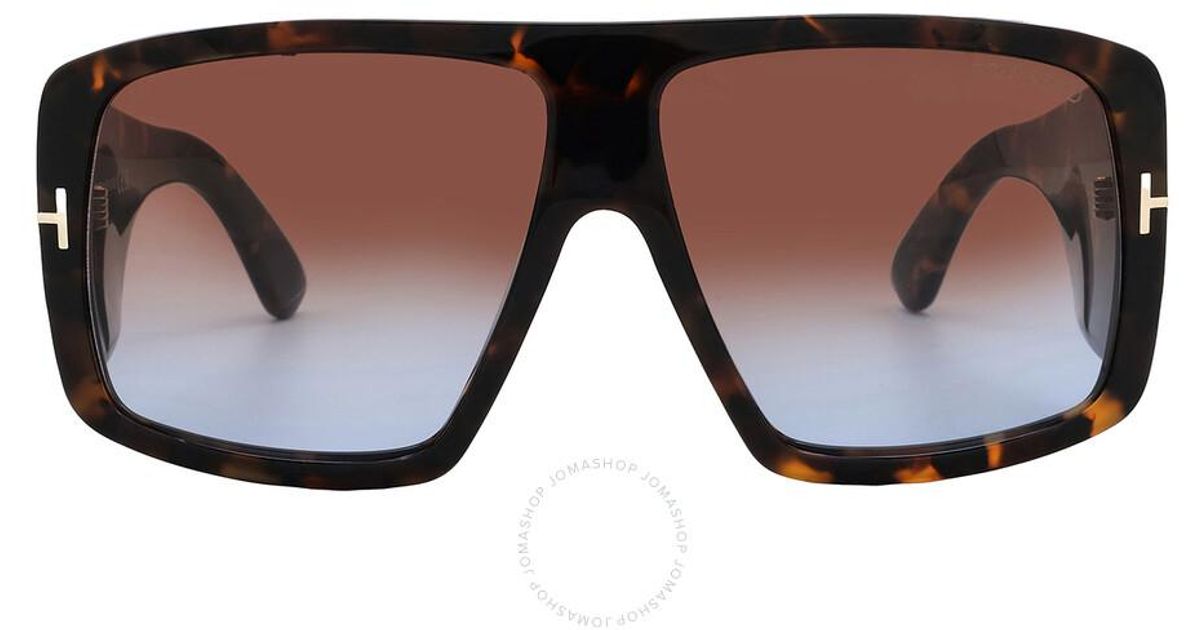 Tom Ford Raven Gradient Brown To Blue Browline Sunglasses Ft1036 56f 60 ...