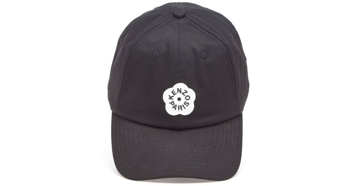 KENZO Boke Flower 2.0 Embroidered Cotton Cap in Grey for Men | Lyst UK